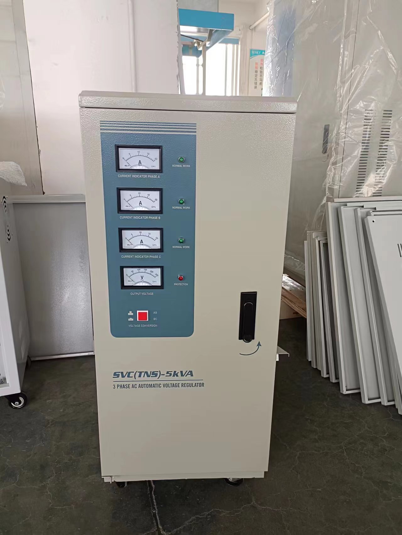 POMING Three Phase Voltage Stabilizer Anti Wide Fluated Input Voltage ...